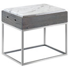 Cal-Mil 3822-13-83 Ashwood Gray Oak Wood Riser with Melamine Marble ...