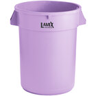 Lavex 32 Gallon Purple Round Commercial Trash Can