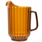 Cambro P600CW153 Camwear 60 oz. Amber Plastic Pitcher