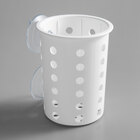 Steril-Sil PN1-WHITE White Perforated Plastic Flatware Cylinder with ...