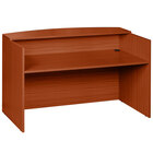 Boss N169-C Cherry Laminate Reception Desk - 71" x 30" x 42"