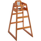 Lancaster Table & Seating Unassembled Bar Height Wooden High Chair with ...