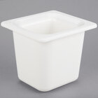 Carlisle CM110402 Coldmaster 1/6 Size White Cold ABS Plastic Food Pan ...