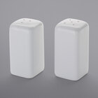 American Metalcraft CSPS3 2.5 oz. Ceramic Square Salt and Pepper Shaker Set