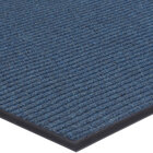 Lavex Needle Rib 3' x 60' Blue Indoor Entrance Mat Roll - 3/8" Thick