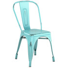 Lancaster Table & Seating Alloy Series Distressed Red Metal Indoor ...