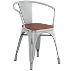 Lancaster Table & Seating Alloy Series Distressed Black Metal Indoor ...