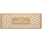 SelectSpace 7' Customizable Sand Hexagonal Pattern Graphic Partition Panel