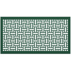 SelectSpace 5' Forest Green Square Weave Pattern Partition Panel