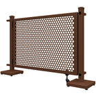 SelectSpace 56" x 10" x 34" Brown Circle Pattern Gate with Straight and ...