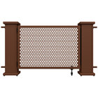 SelectSpace 62" x 10" x 34" Brown Circle Pattern Gate with Straight ...