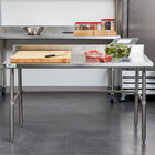 Stainless Steel Open Base Work Tables | WebstaurantStore