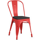 Lancaster Table & Seating Alloy Series Red Stackable Metal Indoor ...