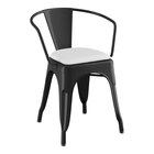 Lancaster Table & Seating Alloy Series Onyx Black Indoor Arm Chair with ...