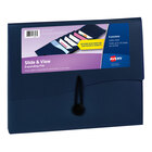 Avery® 11 11/16" x 9 3/16" Slide and View Navy Expanding File Folder ...