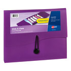 Avery® 11 11/16" x 9 3/16" Slide and View Navy Expanding File Folder ...