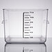Rubbermaid 12 Qt. Clear Square Polycarbonate Food Storage Container