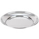 American Metalcraft HMRST1301 13 1/2" Round Hammered Stainless Steel Tray