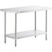 24 x 48 Stainless Steel Work Table (w/ Undershelf)