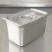 Choice 1/4 Size Stainless Steel Solid Steam Table / Hotel Pan Cover