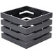 Cal-Mil 3332-10-96 Midnight Bamboo Black Square Crate Riser - 12" x 12 ...