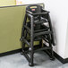 Rubbermaid FG780508BLA Black Sturdy Chair Restaurant High Chair with ...