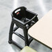 Rubbermaid FG780508BLA Black Sturdy Chair Restaurant High Chair with ...