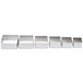 Ateco 52530 6-Piece Stainless Two-Sided Square Cutter Set