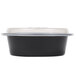 Pactiv Newspring NC729B 32 oz. Black 7" VERSAtainer Round Microwavable ...