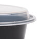 Pactiv Newspring NC729B 32 oz. Black 7" VERSAtainer Round Microwavable ...