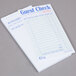 Choice 2 Part Green and White Carbon Guest Check - 10/Pack