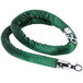 Aarco Green 6' Rope with Brass Ends for Crowd Control TR-87