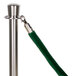 Aarco Green 5' Rope with Satin Ends for Crowd Control TR-48