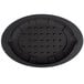 Lodge US011 Black 8 3/4" x 13" Oval Heat-Resistant Black Silicone ...