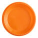 Creative Converting 28191031 10" Sunkissed Orange Plastic Plate - 240/Case