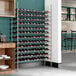Regency 14" x 48" 12 Shelf 132-Bottle Wire Wine Rack with 74" Posts