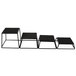 Tablecraft BKR4 Square Set of Four Riser Set - 7" x 6"