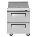 Turbo Air TST-28SD-D2-N 28" 2 Drawer Refrigerated Sandwich Prep Table