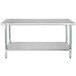 Regency 18" x 60" 18-Gauge 304 Stainless Steel Commercial Work Table ...