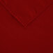 Intedge 36" x 36" Square Red 100% Polyester Hemmed Cloth Table Cover