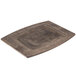 Lodge UCPU 14" x 10" Rectangular Wood Underliner with Walnut Finish
