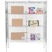 Regency NSF Stationary Chrome Wire Security Cage Kit - 24" x 60" x 74"