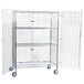 Regency 24" x 48" x 70" NSF Mobile Chrome Wire Security Cage Kit
