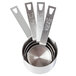 Tablecraft 725 4-Piece Stainless Steel Heavy Weight Measuring Cup Set