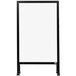 Aarco BA-5 42" x 24" Black Aluminum A-Frame Sign Board with White ...