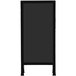 Aarco BA-3B 42" x 18" Black Aluminum A-Frame Sign Board with Black ...