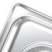Choice 1/6 Size Stainless Steel Solid Steam Table / Hotel Pan Cover