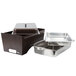 Sterno Full Size Copper Vein Stackable Chafer with Lid and Full Size Pan