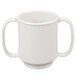 GET SN-103-IV 8 oz. Ivory Tritan™ Plastic Two Handle Mug - 24/Case