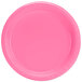 Creative Converting 28158011 7" Classic Pink Plastic Plate - 20/Pack